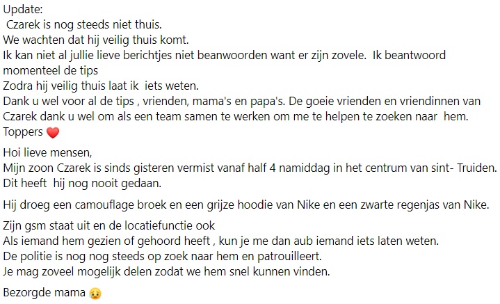 Opsporing verzocht - Truineer